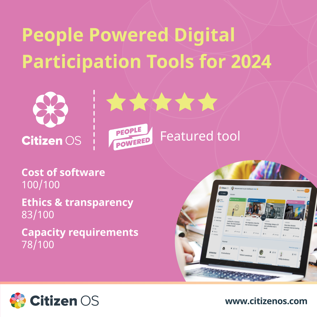 Citizen OS Recognised Among the Best Participation Tools - Citizen OS